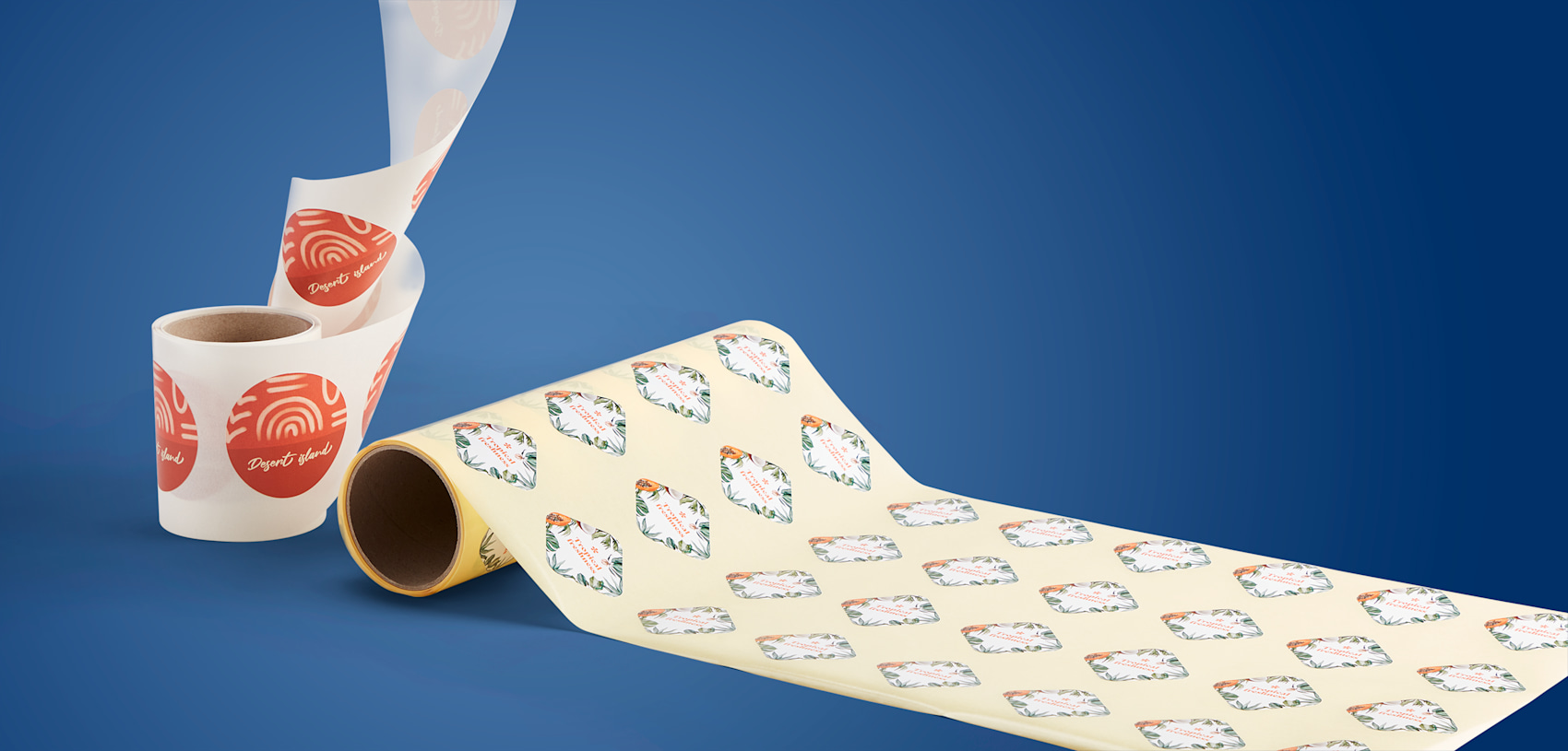 Papieren etiketten, papieren stickers op rol | VistaPrint