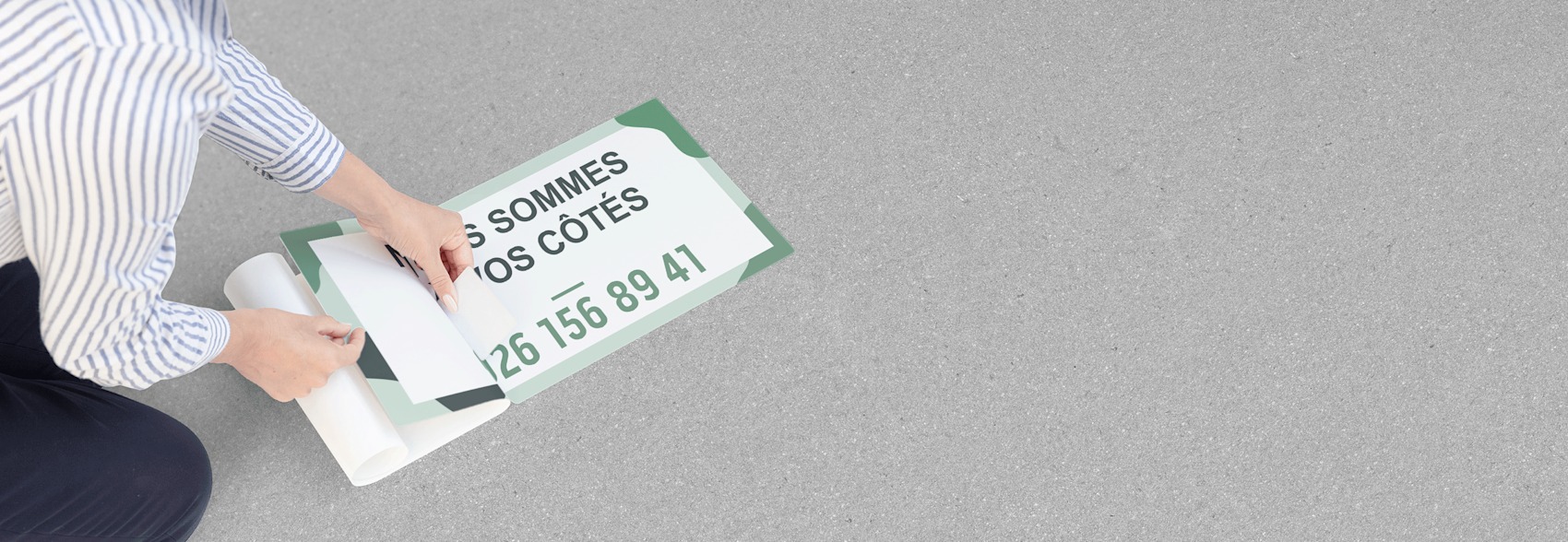 Stickers sol personnalisés, autocollants adhésifs sol | VistaPrint