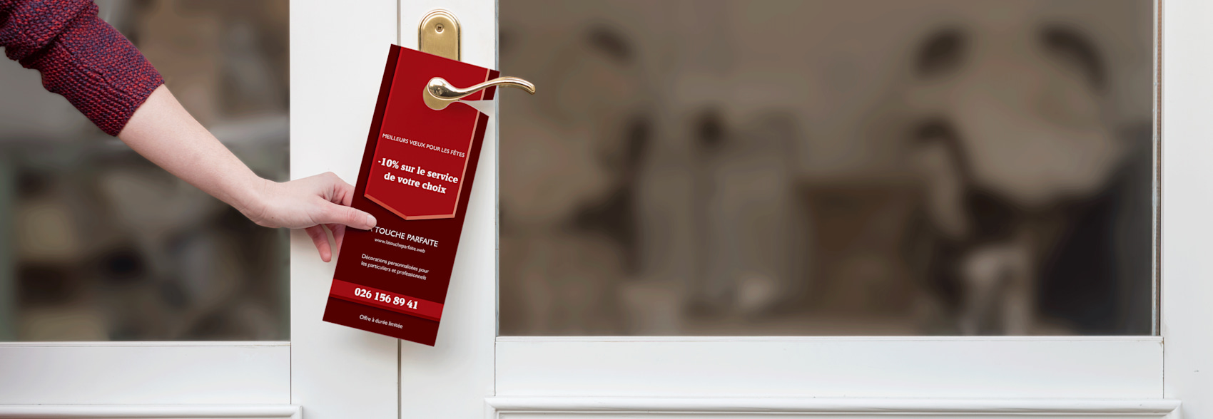 Accroche-portes personnalisés, pancartes imprimées pour porte | VistaPrint