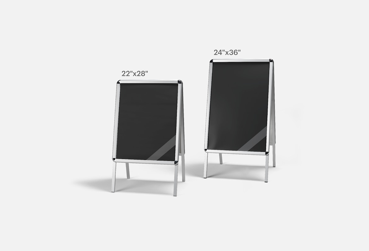 Custom Sandwich Board Signs, A-frame signs | VistaPrint Canada