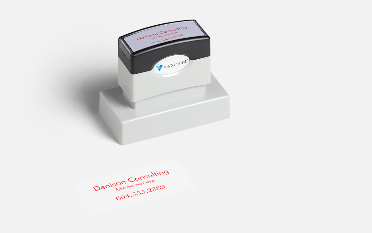 Custom Pre-inked Stamps | VistaPrint Canada