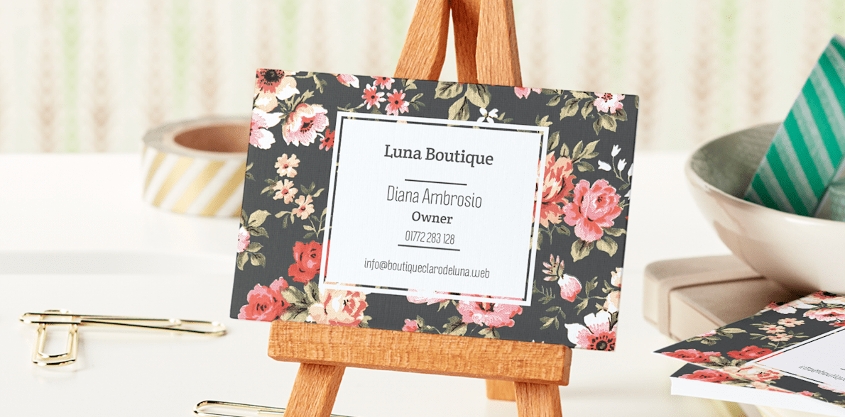 Personalised Linen Business Cards | Vistaprint