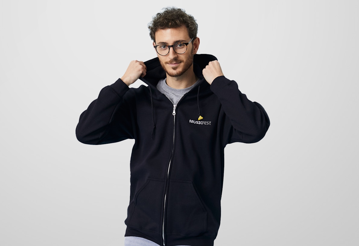 Personalised Zip Hoodies: Custom Embroidered Hoodie With Zip | VistaPrint