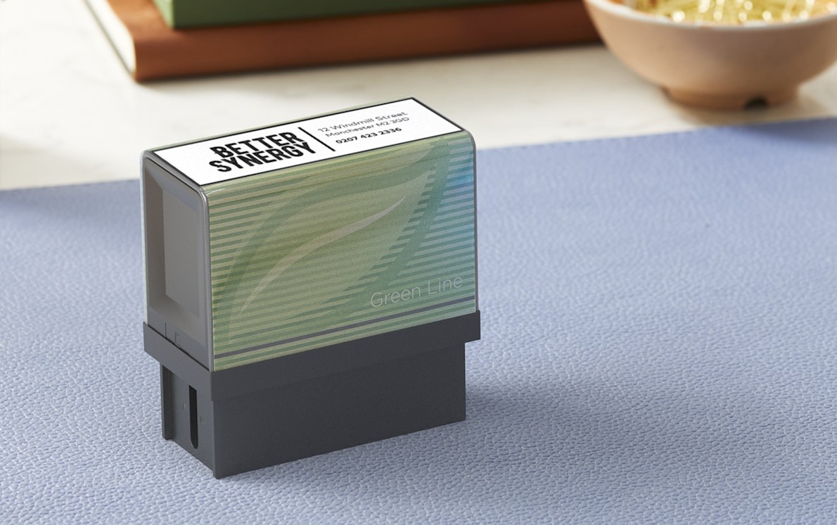 Green Line Stamps, Eco Self-Inking Stamps | Vistaprint