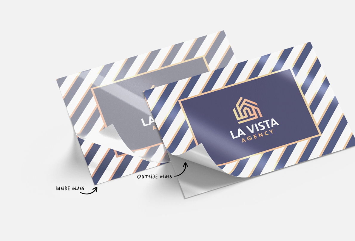 Personalised Window Clings, Static Window Films | VistaPrint