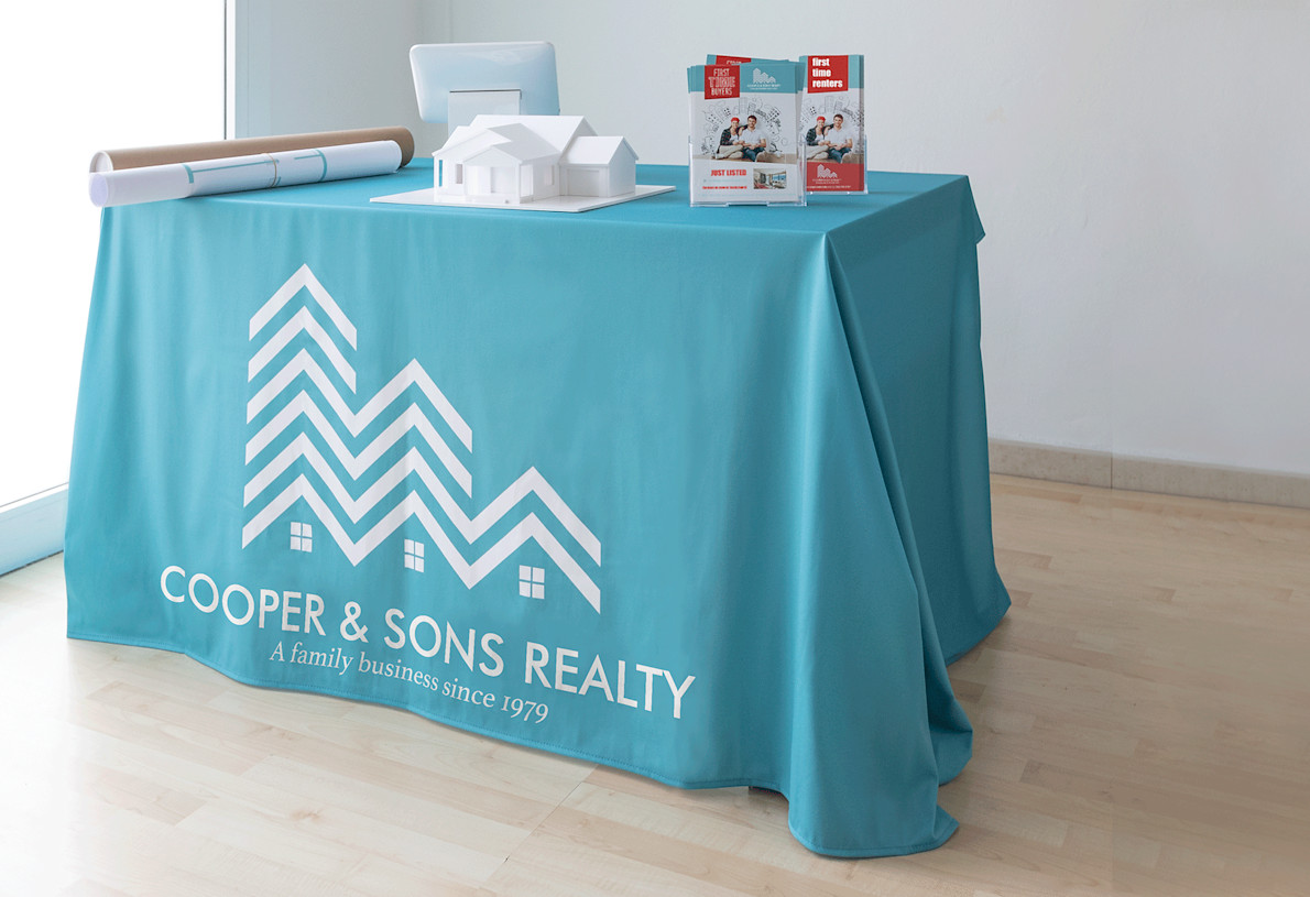Custom Tablecloths, Personalised Tablecloth with Logo | Vistaprint