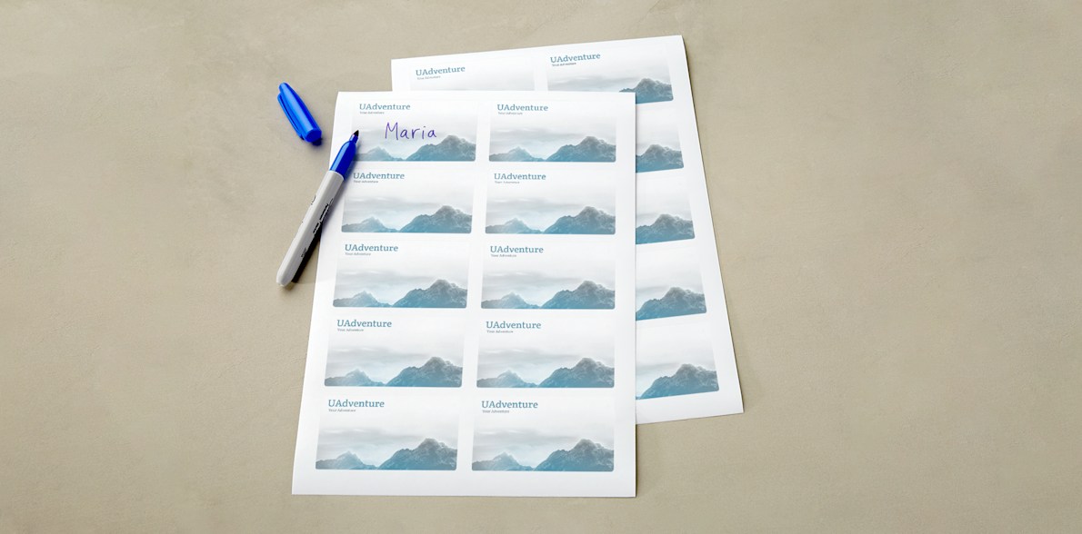 Name tags | Personalised Name Stickers | Vistaprint