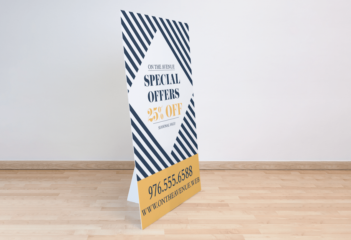 Stand-Up Signs, Custom Floor Standups | VistaPrint