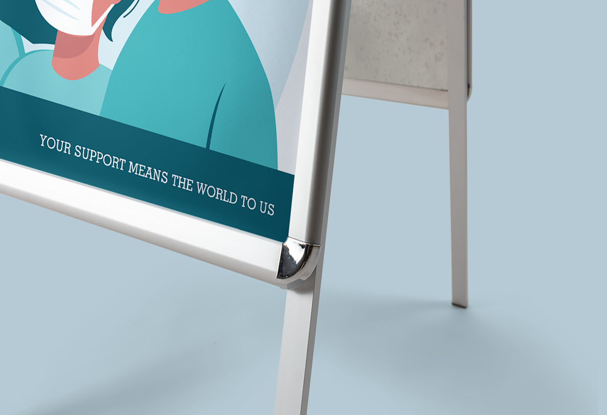 Custom A-Frame Signs, Custom Sandwich Board Signs | VistaPrint