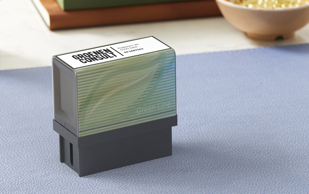 Green Line-stempels, zelfinktende stempels | Vistaprint