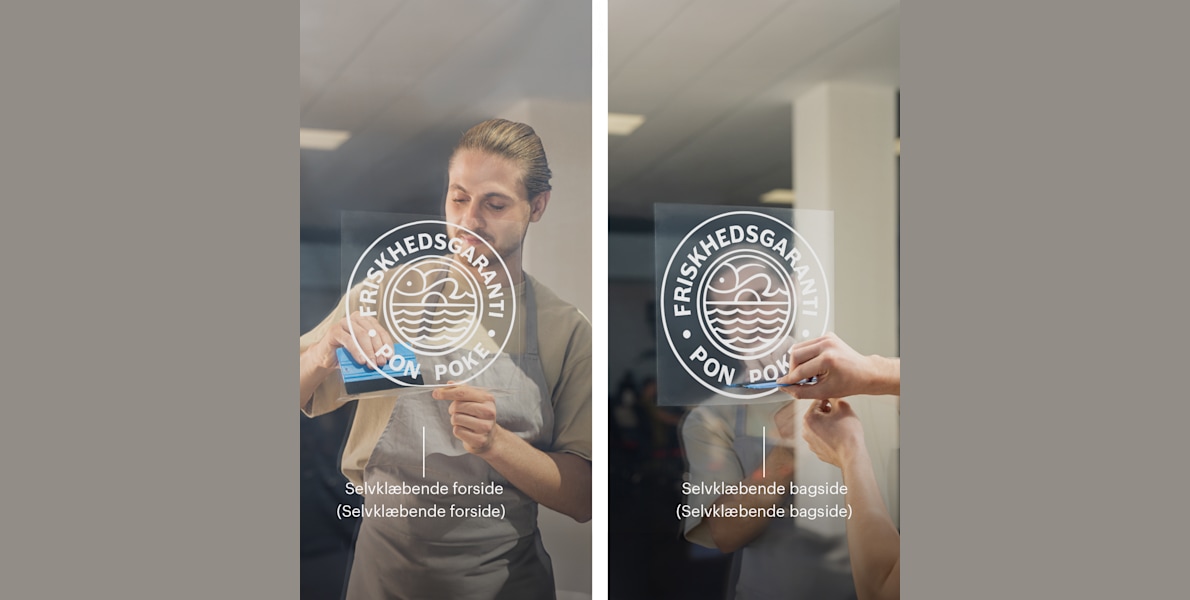 Klistermærker til vinduer med eget tryk og vinduesfolie til erhverv ...