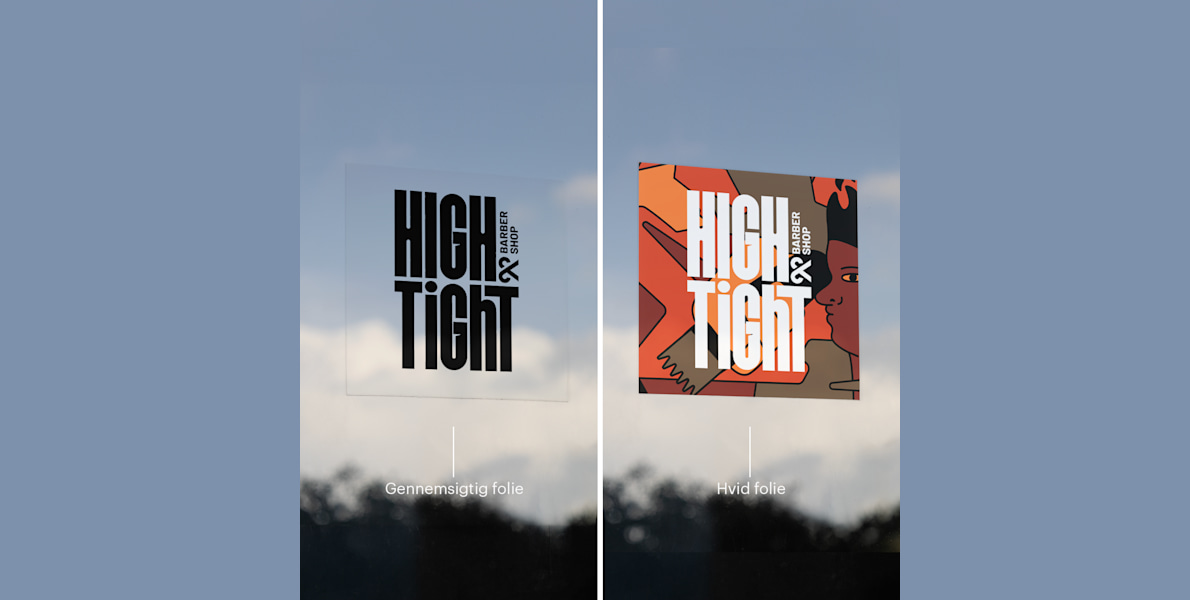 Klistermærker til vinduer med eget tryk og vinduesfolie til erhverv ...