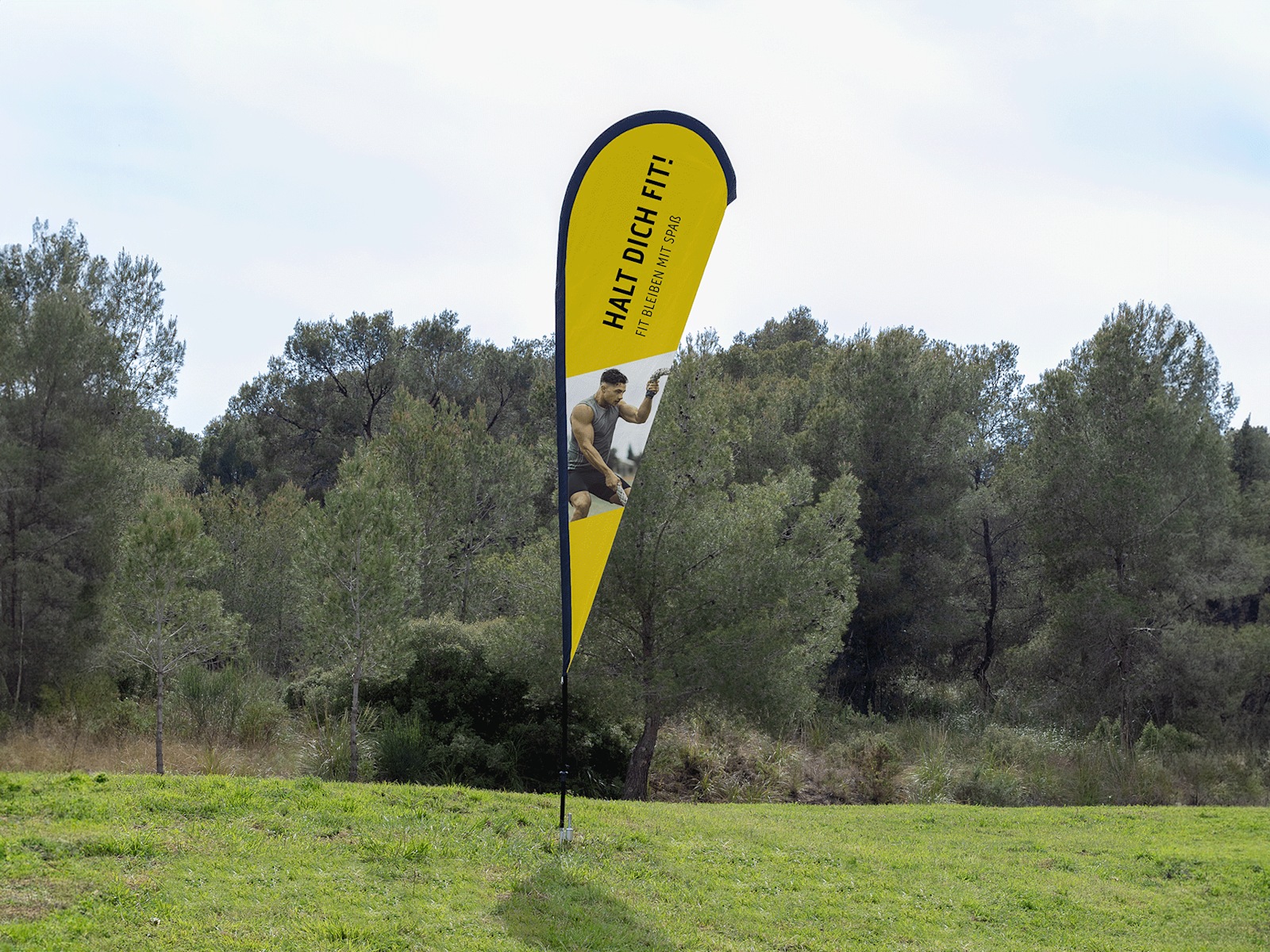 Beachflags in Tropfenform online gestalten und bedrucken | VistaPrint