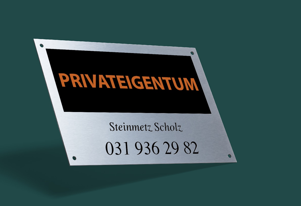 Firmenschilder Aluminium, Individuelle Schilder aus Metall | VistaPrint