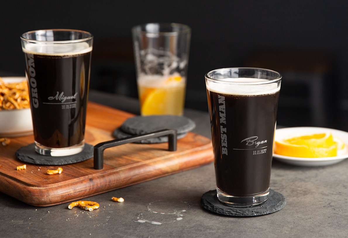 Custom Engraved Pint Glass, Laser-Etched Pint Glass | VistaPrint