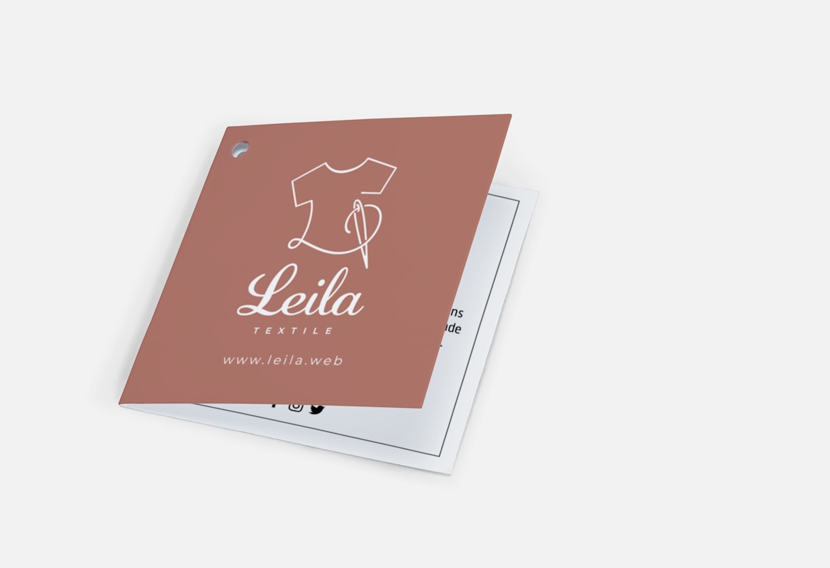 Folded Hang Tags, Custom Fold Over Hang Tags | VistaPrint