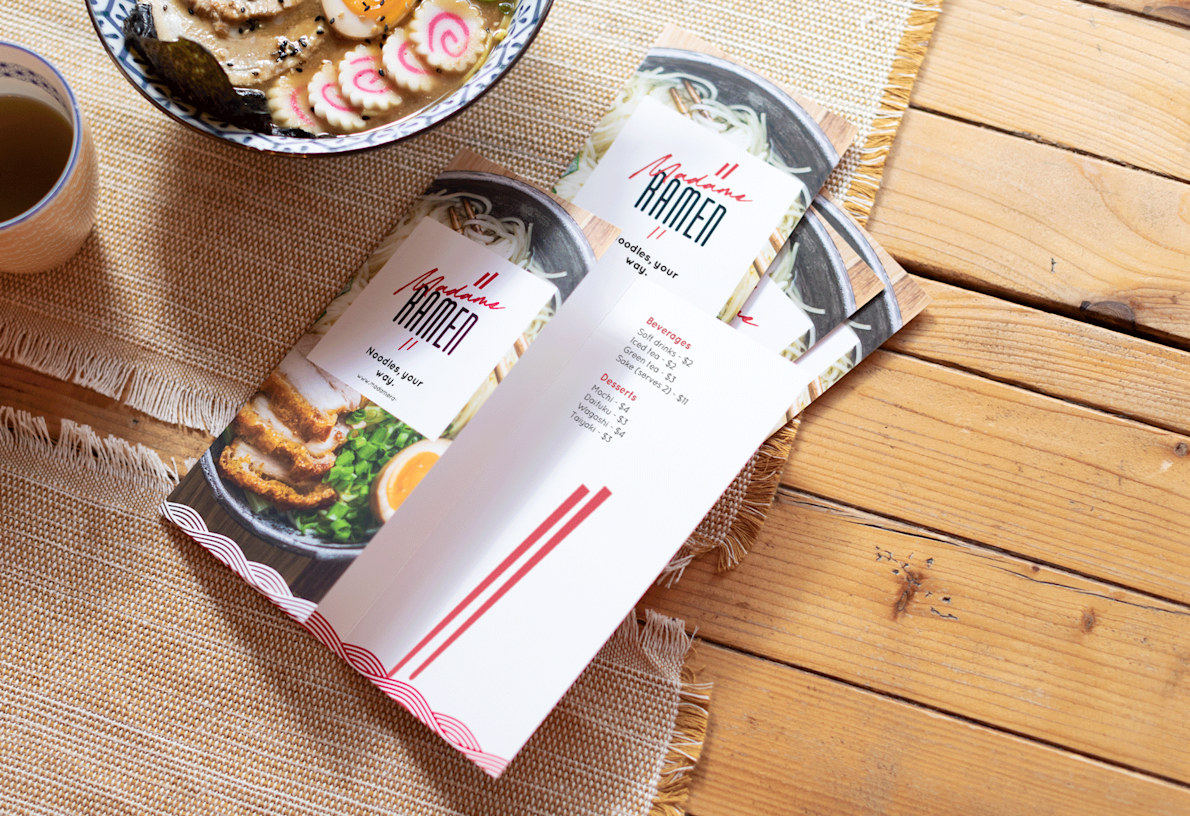 Custom Menu Printing, Restaurant & Takeout Menus | VistaPrint CA