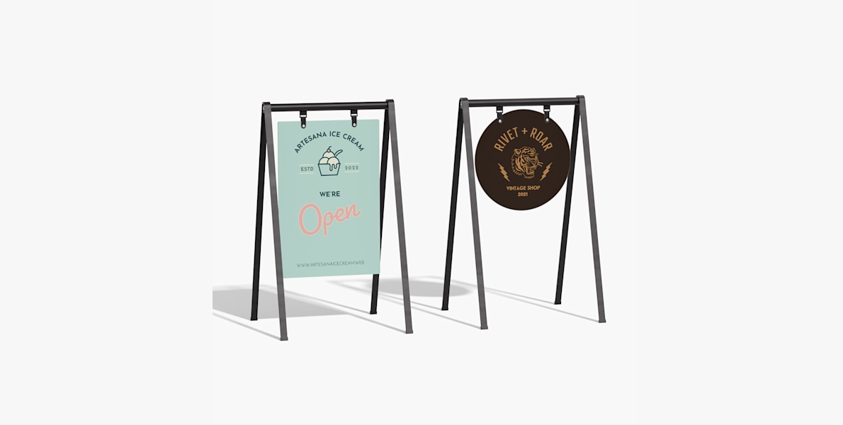 Metal A-Frame Signs, Metal Sandwich Boards | VistaPrint CA