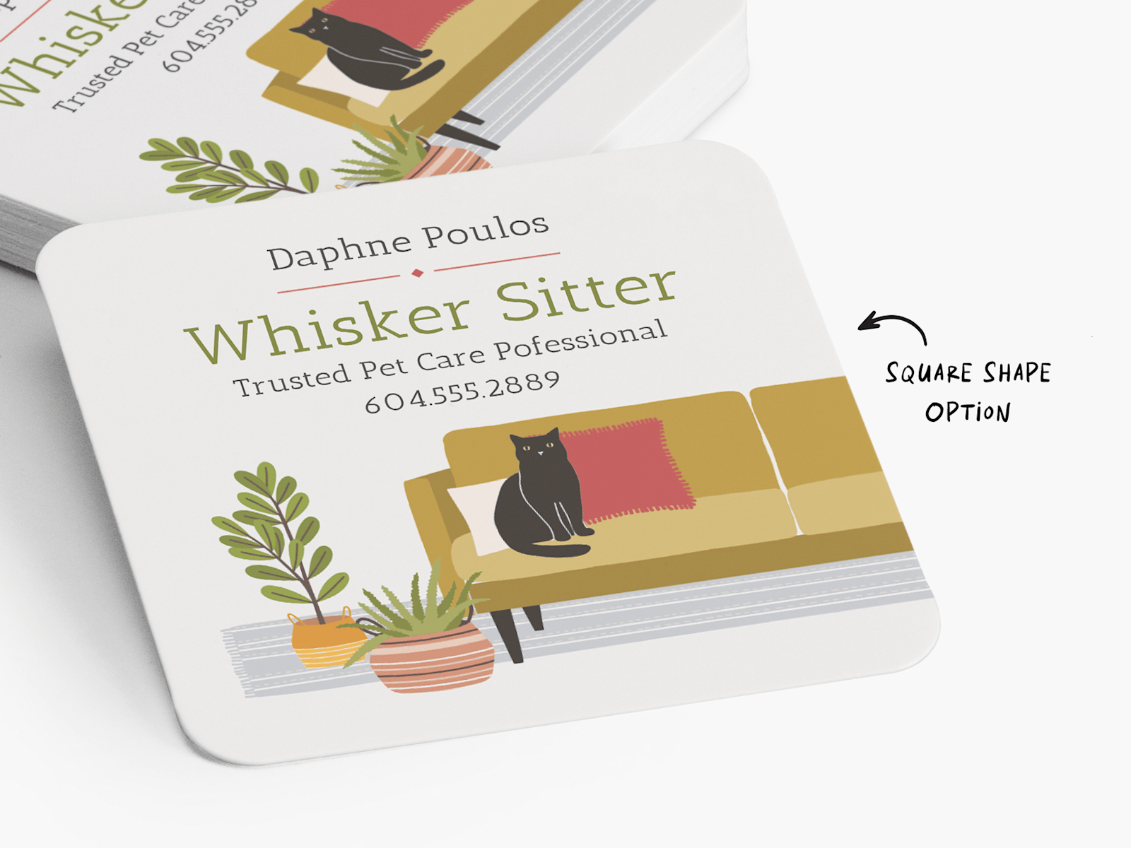 Rounded Corner Business Cards, Rounded Edge Cards | VistaPrint
