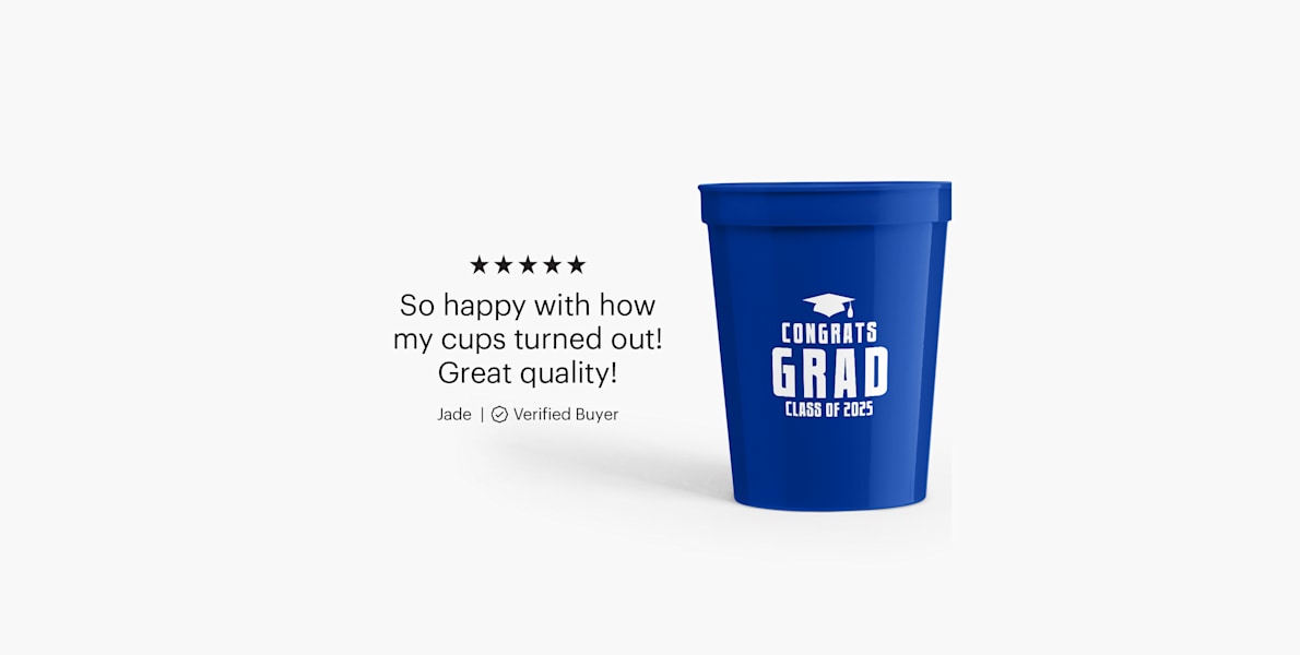 Custom Stadium Cups for Every Party & Celebration