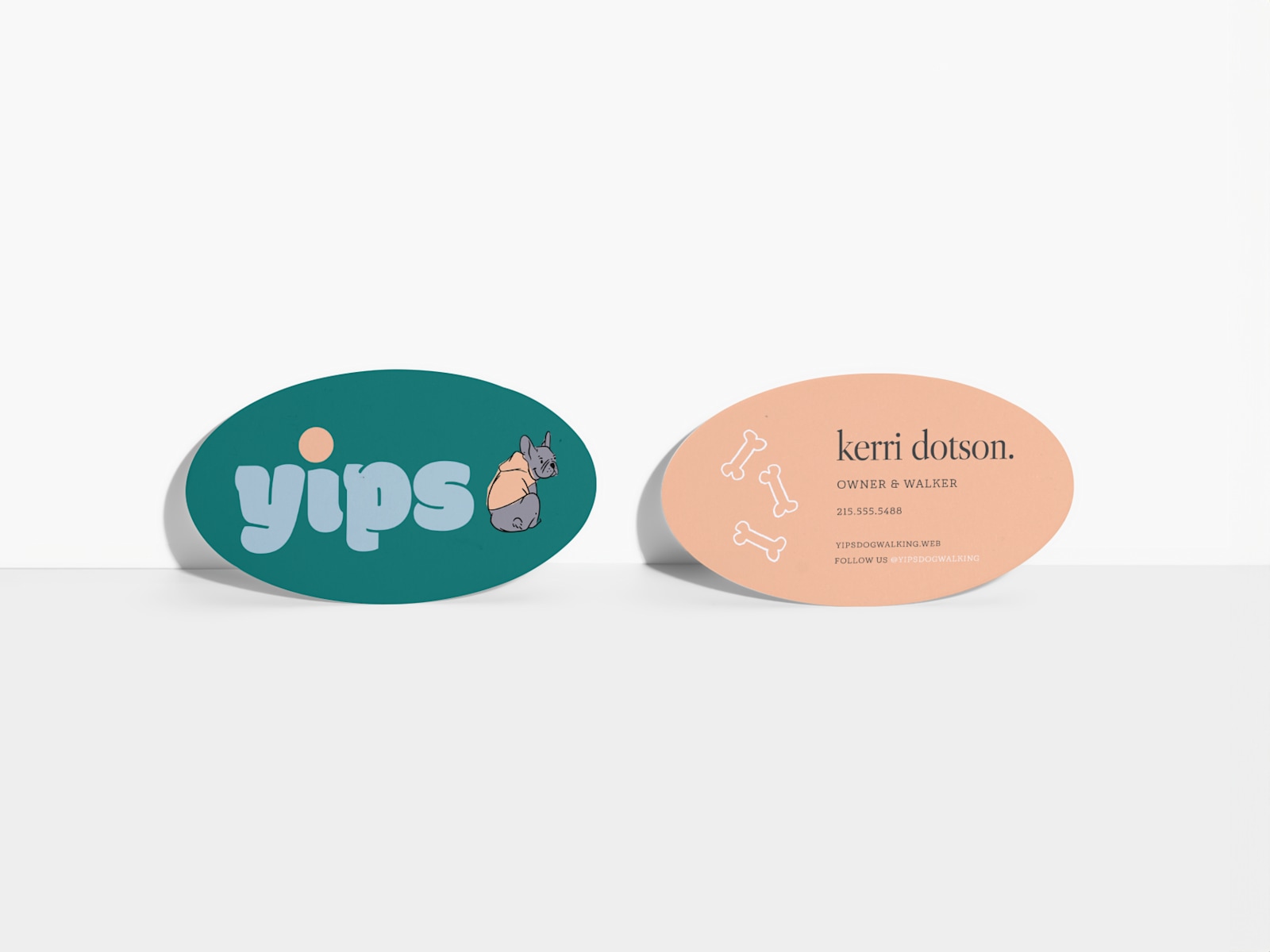 Oval Business Cards | VistaPrint