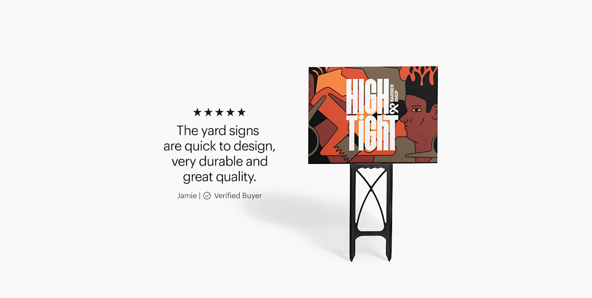 Custom Lawn & Yard Signs Printing | VistaPrint CA