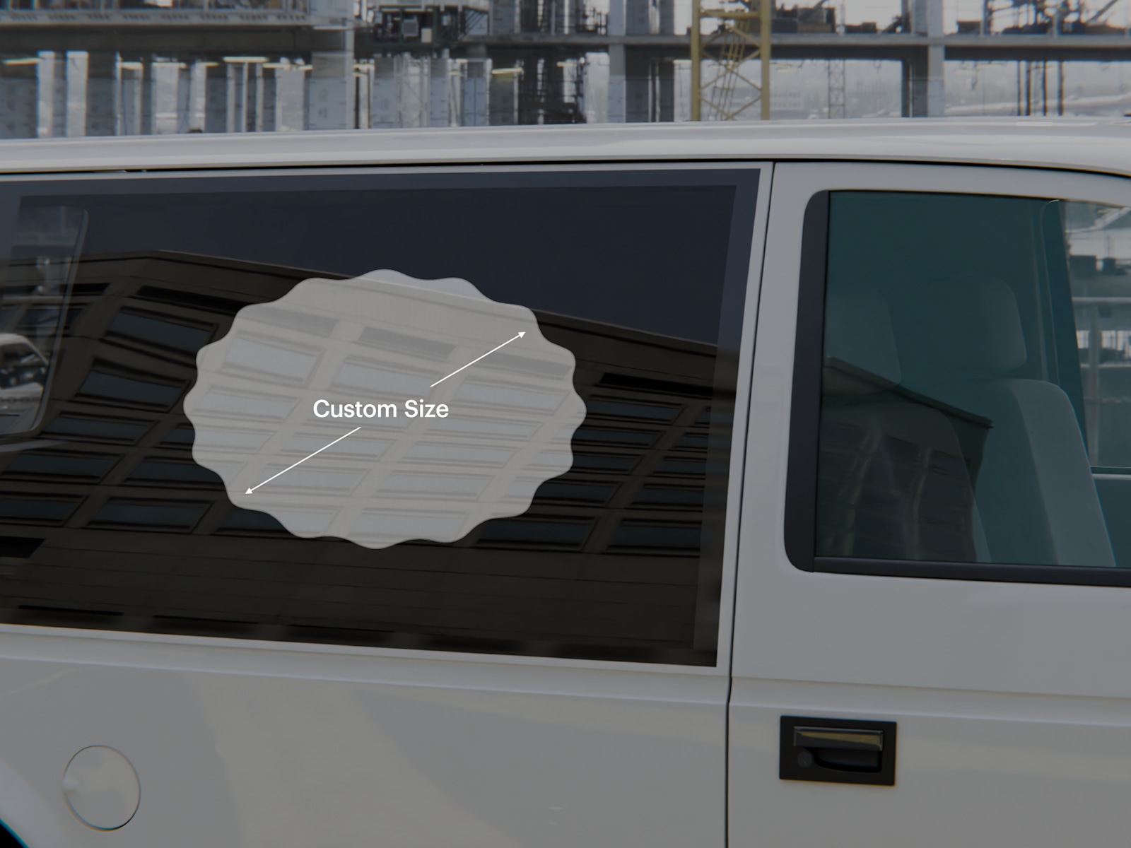 White car window decals store