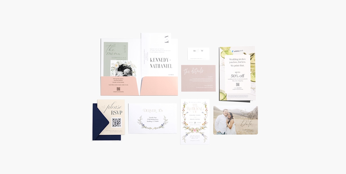Free Wedding Stationery Samples | VistaPrint CA