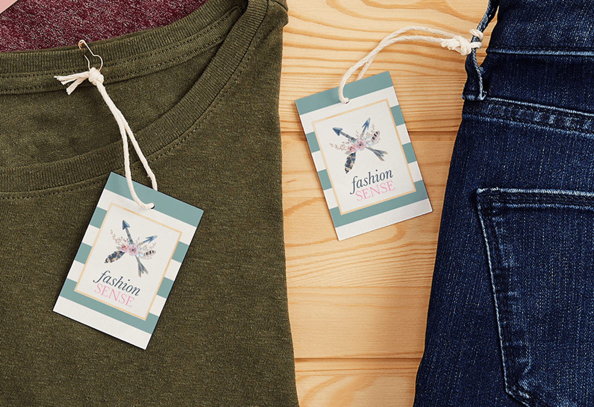 Swing Tags, Clothing Tags and Custom Hang Tags | VistaPrint UK