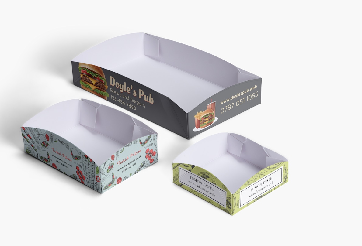Custom Cardboard Food Trays, Takeaway Trays | VistaPrint UK