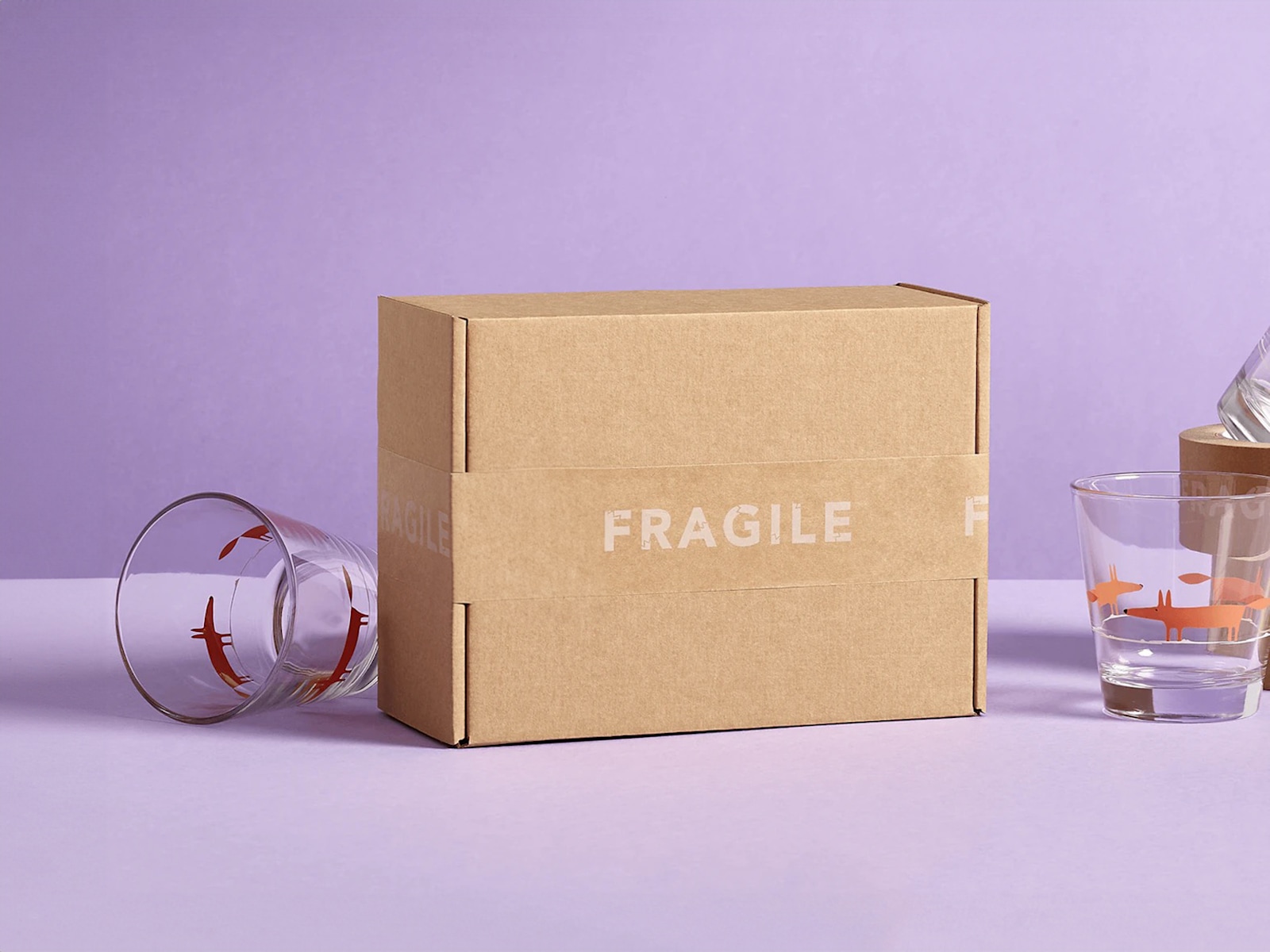 Pre-printed "Fragile" Kraft Packaging Tape VistaPrint