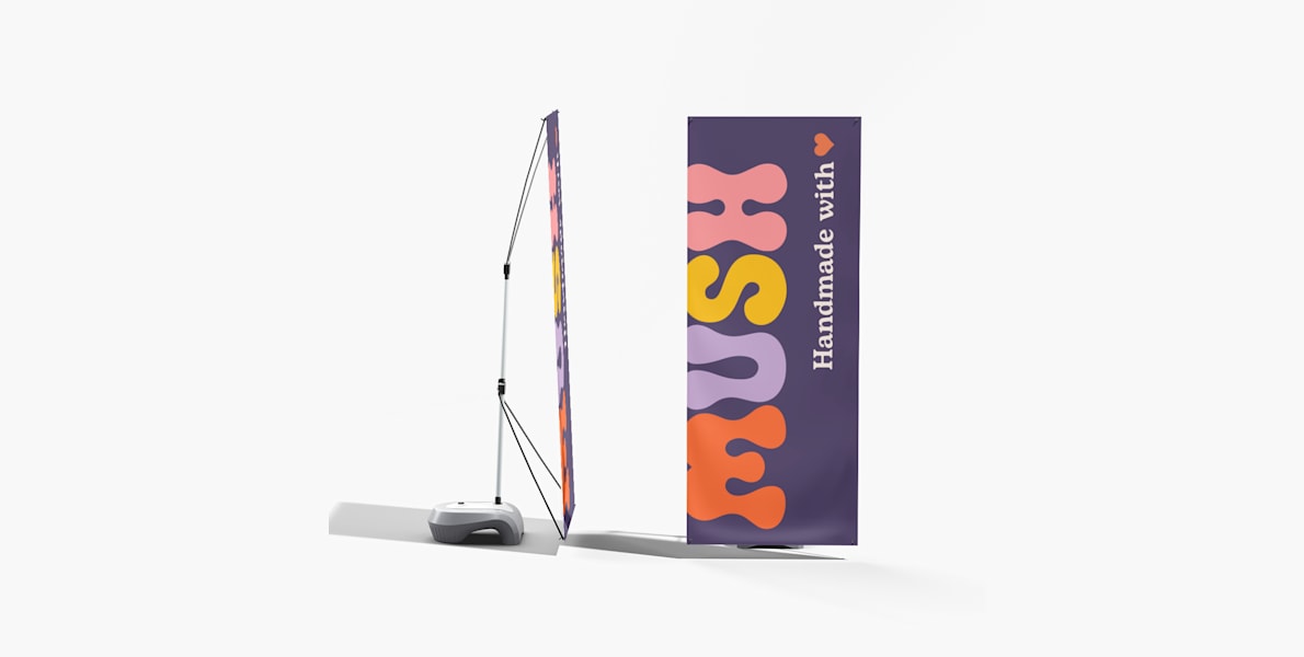 Personalised Outdoor X-Banners Printing UK