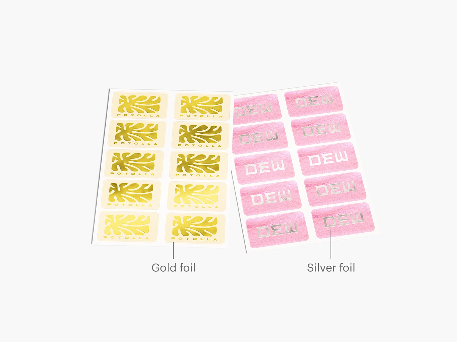 Custom Raised Foil Stickers Printing UK