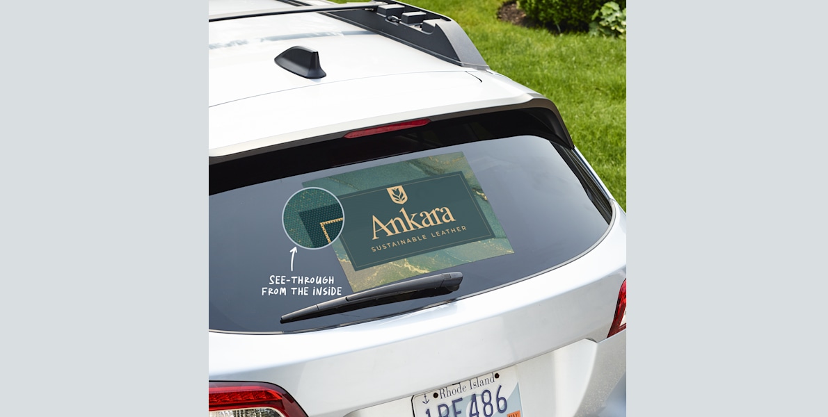 Custom Perforated Car Window Stickers | VistaPrint