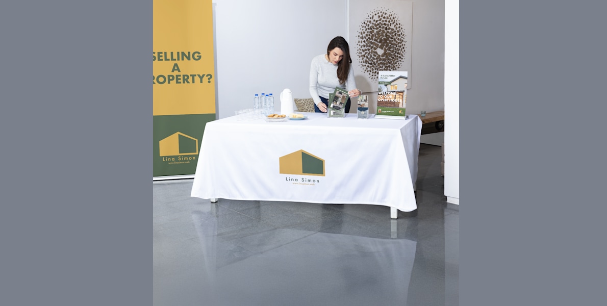 Custom Tablecloths, Personalised Tablecloth with Logo | VistaPrint