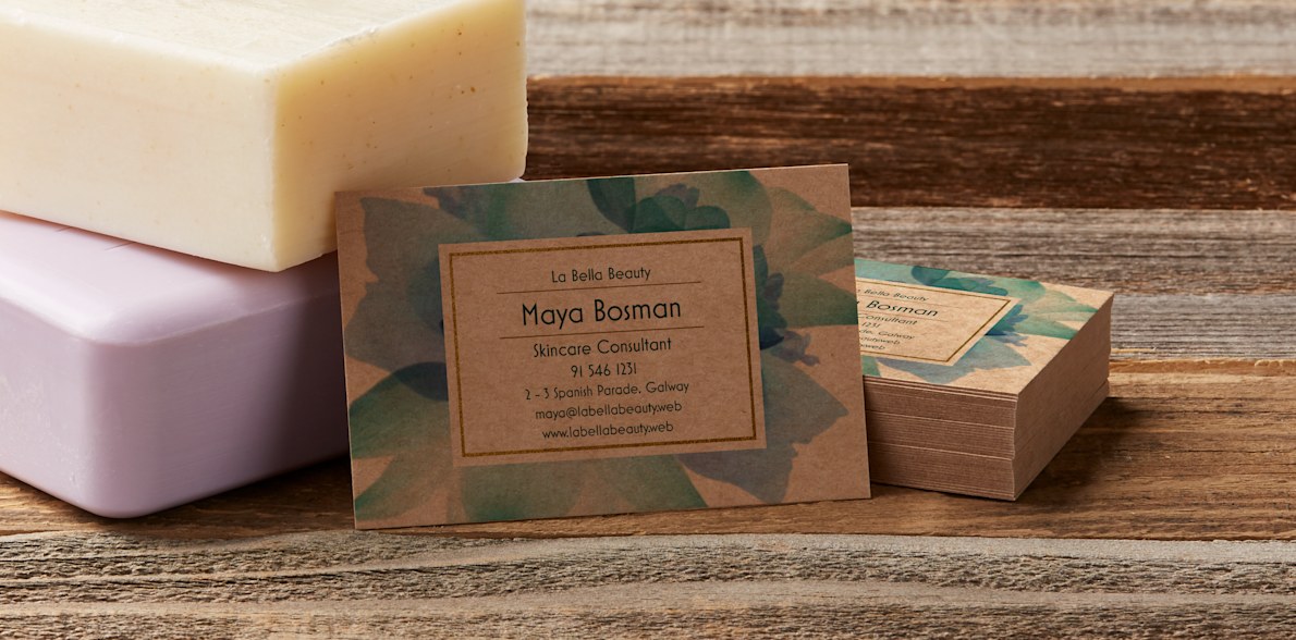 Kraft business cards, Eco-friendly cards | Vistaprint
