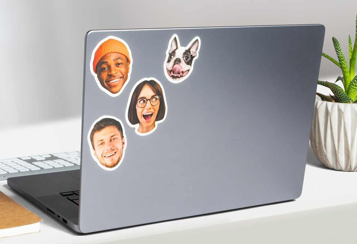 Personalised Face Stickers, Turn Photos into Stickers | VistaPrint