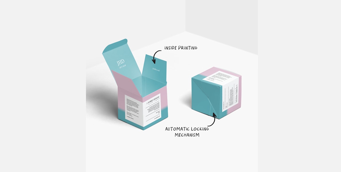 Crash Lock Boxes, Printed Auto-Lock Bottom Boxes | VistaPrint