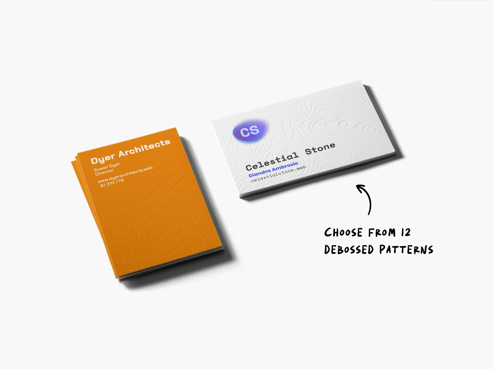 Letterpress Business Cards & Debossed Business Cards | VistaPrint