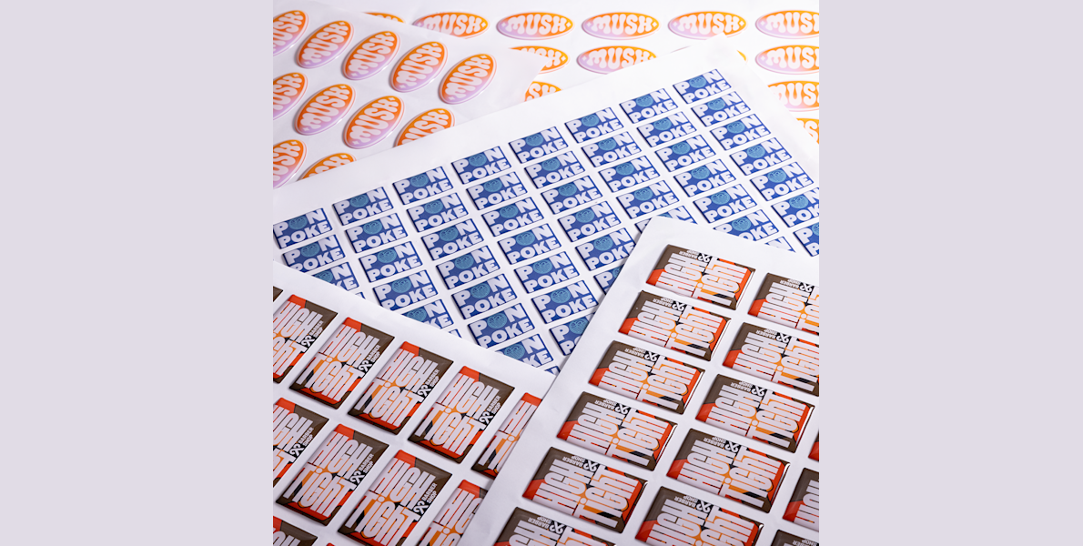 Custom Domed Stickers Printing