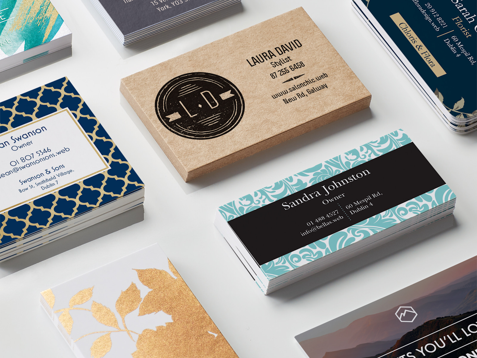 Custom standard business cards, business card printing | VistaPrint