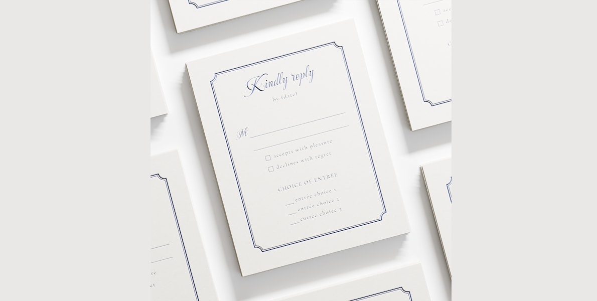 Letterpress RSVP Cards