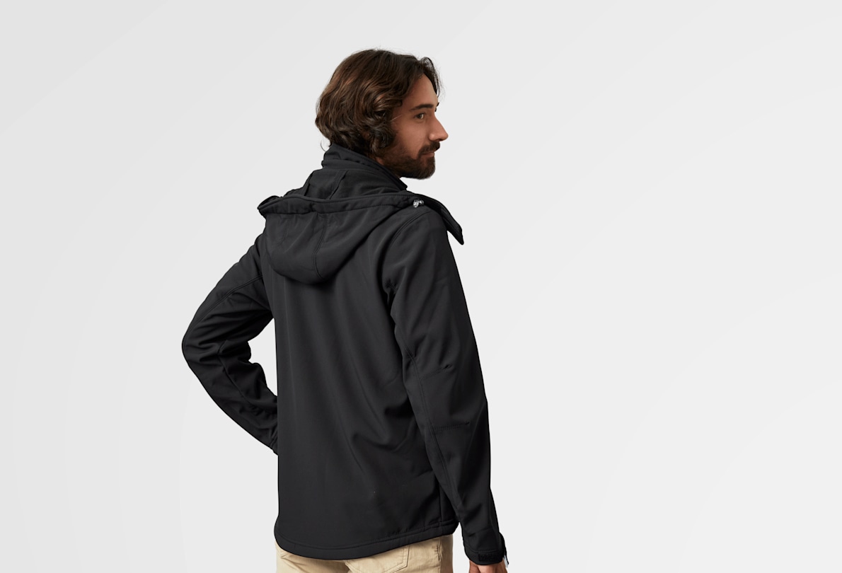 Chaquetas con capucha personalizadas, chaqueta softshell de B&C ...