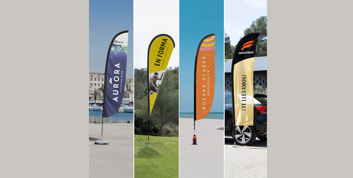 Impresión de banderas pluma personalizadas | VistaPrint