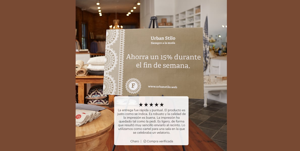 Impresión de carteles de cartón pluma: diseña tus carteles | Vistaprint