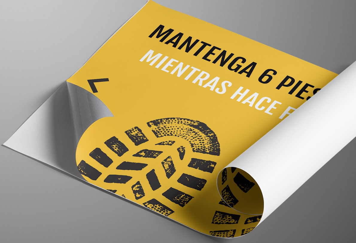 Vinilos para piso personalizados, Calcomanías y carteles para piso ...