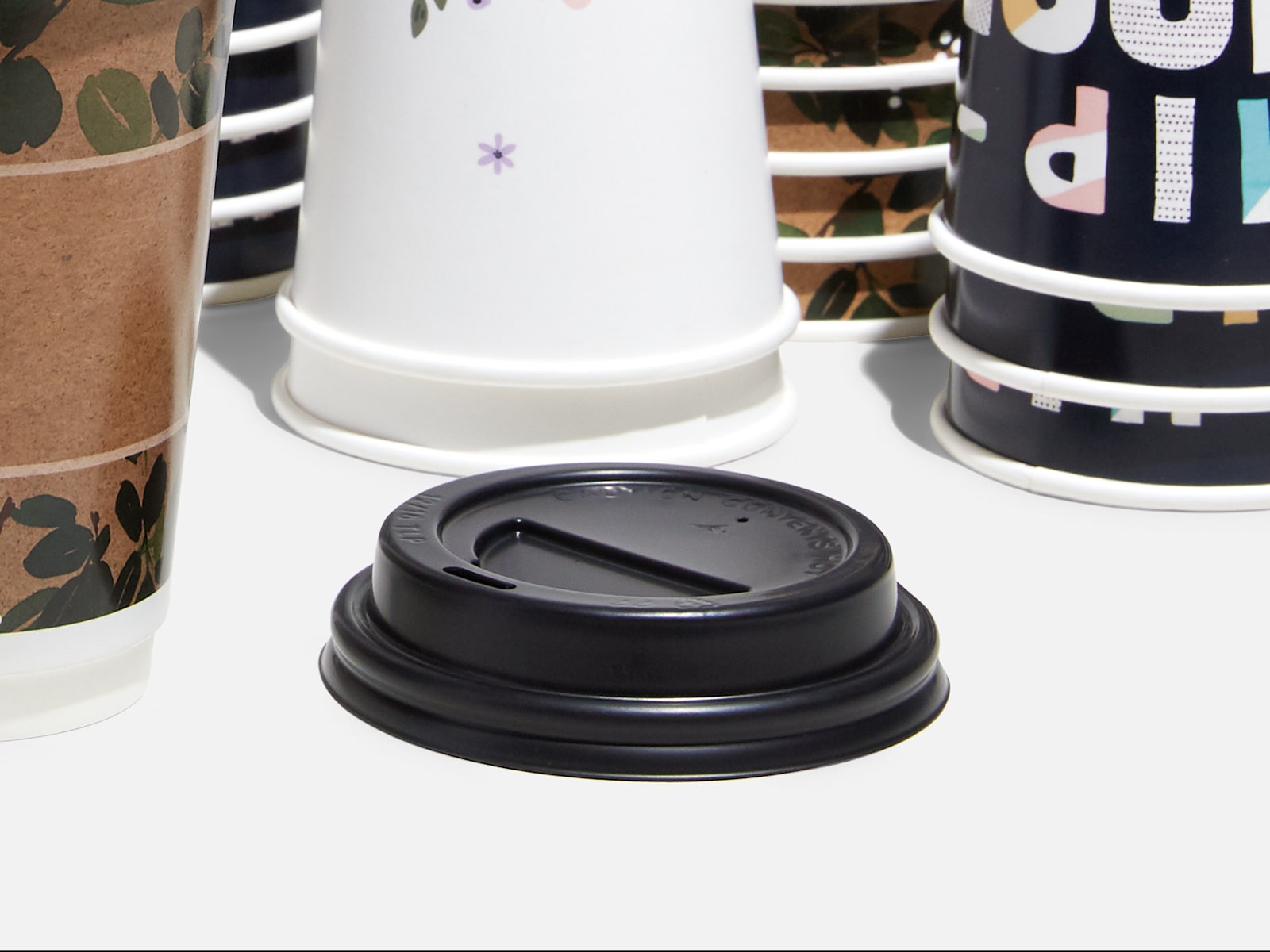 Tapaderas para vasos desechables, Tapas de vaso de café | VistaPrint