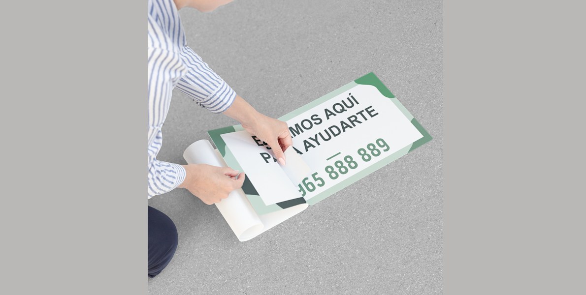 Vinilos para piso personalizados, Calcomanías y carteles para piso ...