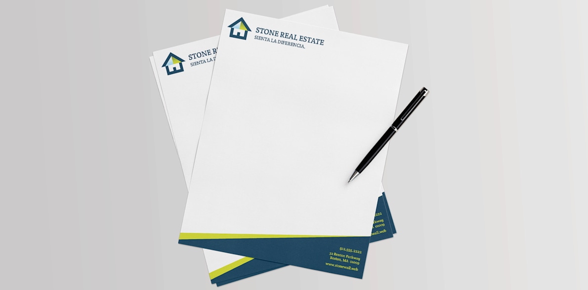 Membrete Comercial Papel De Carta Con Membrete Comercial, Impresión