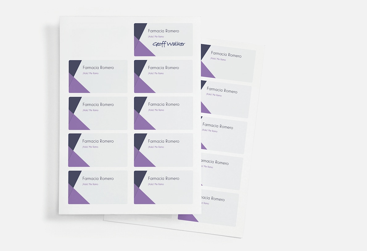 Plantilla Imprimible De Etiquetas Con Nombres Para Mesas